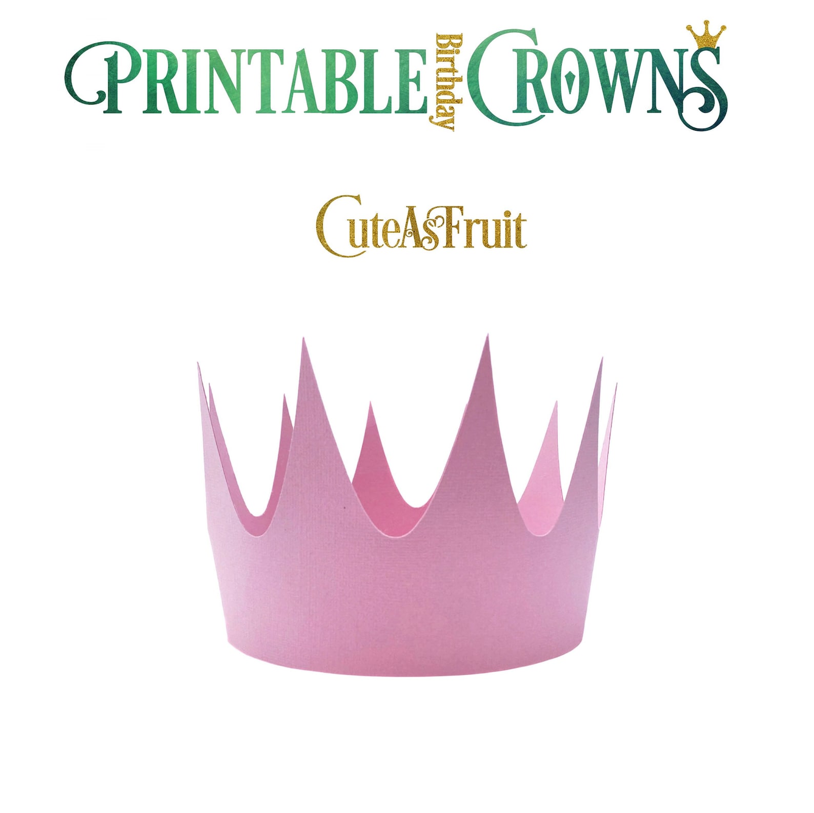 Printable Birthday Crown Template A4 – DIY Paper Crown for Kids – Party ...