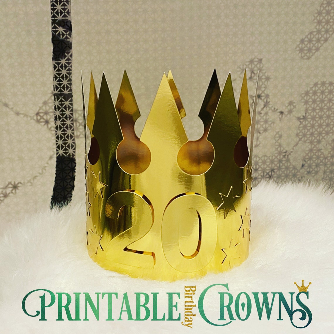 Printable Crown Template Party Hat Template Paper Crown - Etsy