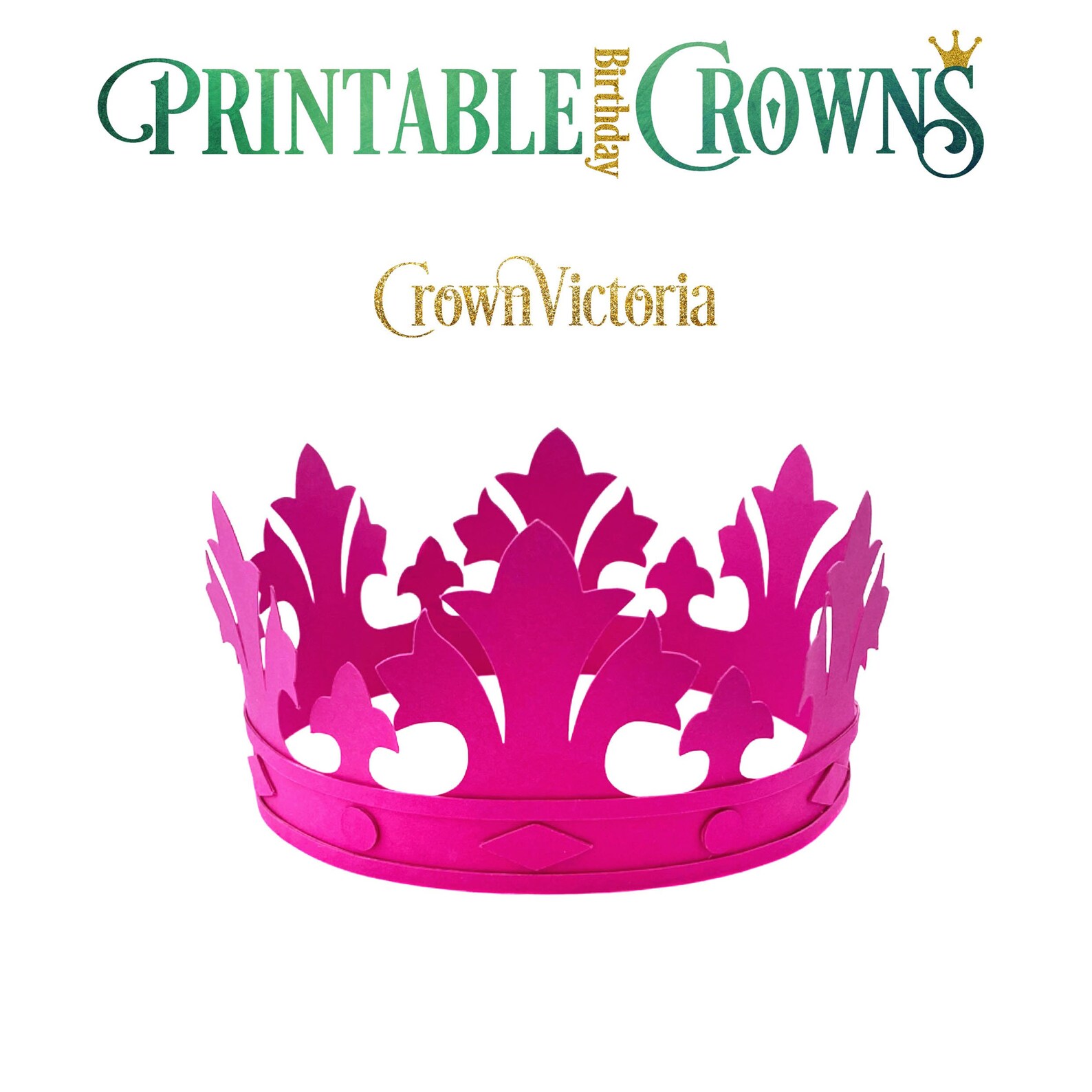 Crown Victoria Viking Crown Printable Template – Nordic Birthday Crown ...