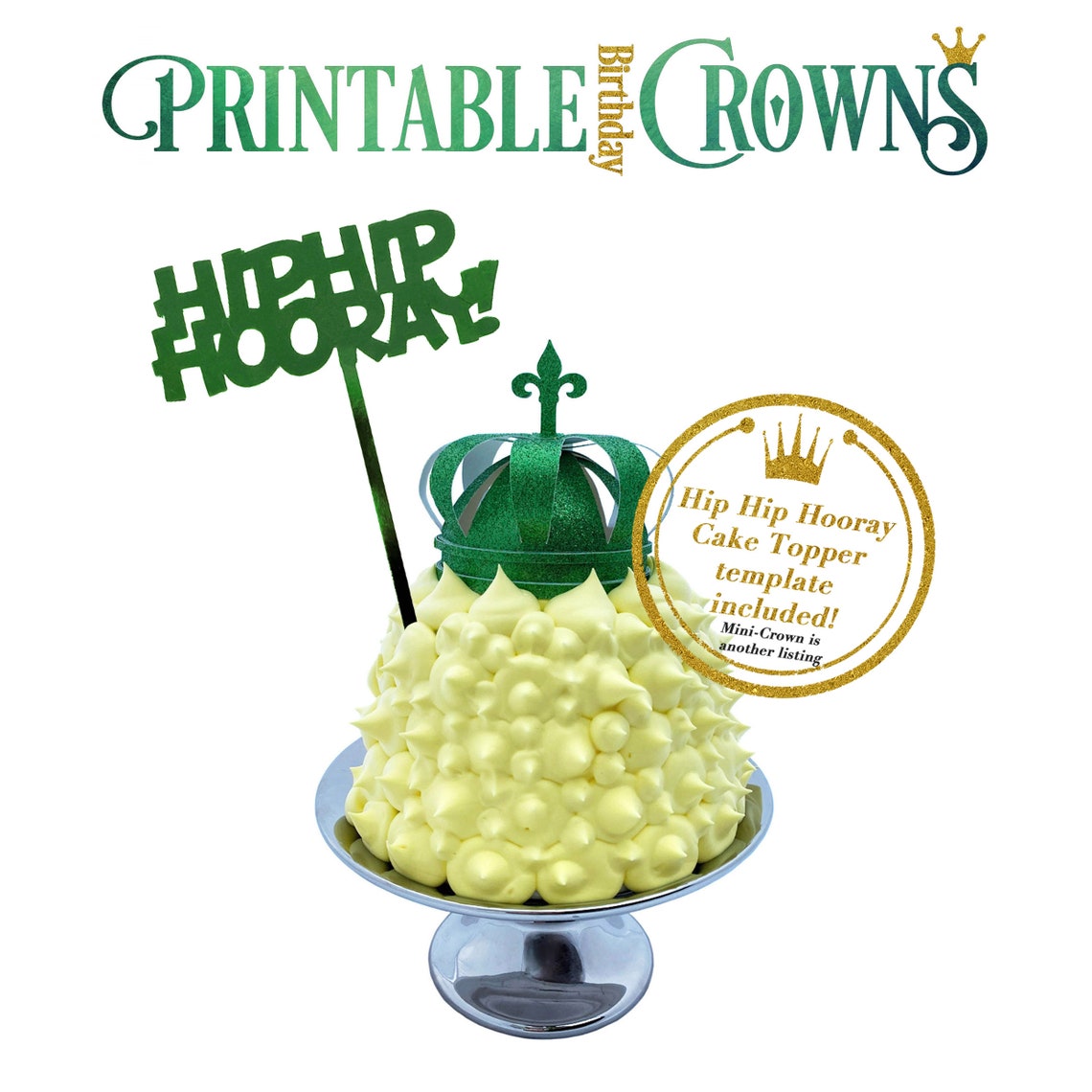 3D Crown Printable Template King Crown Party Hat Template - Etsy