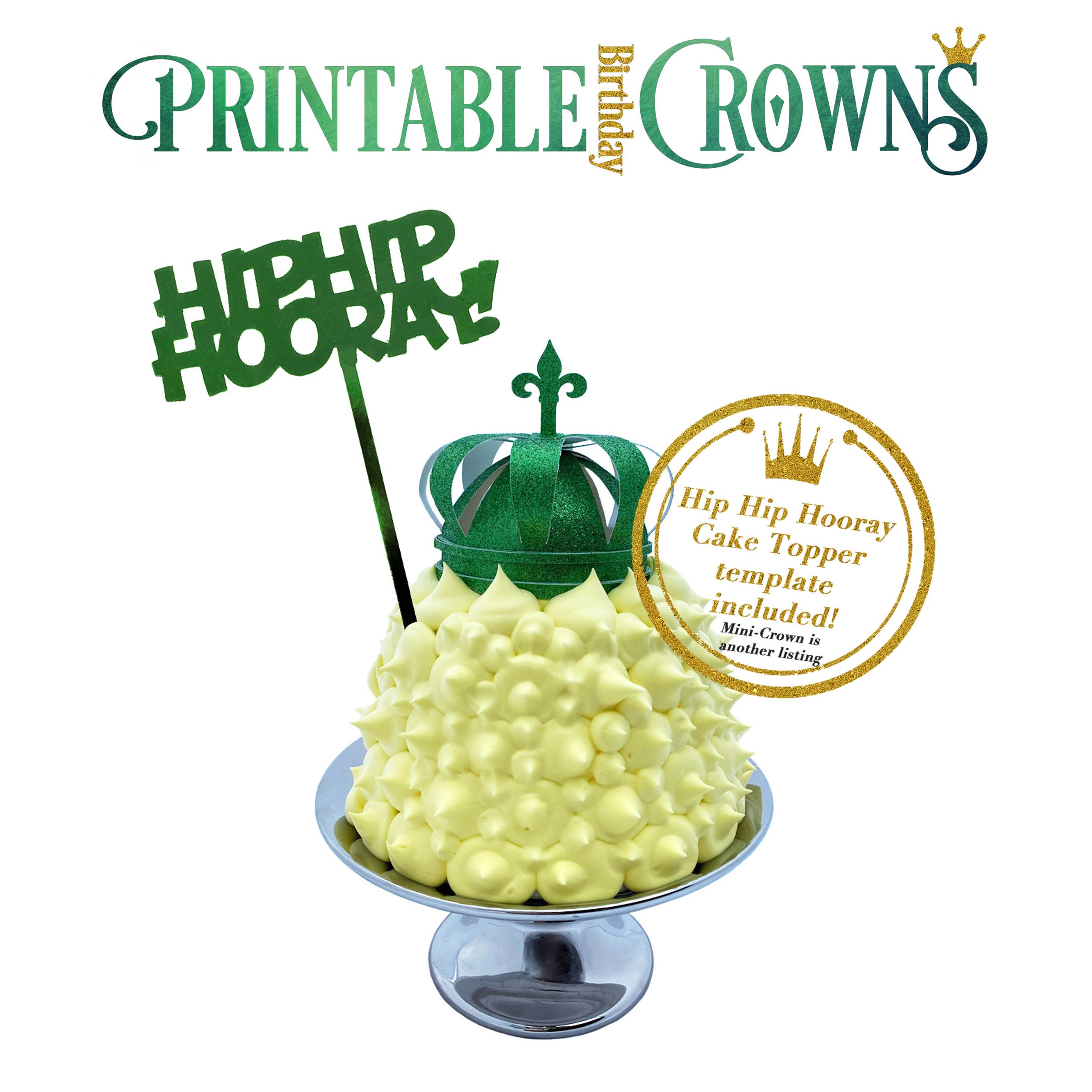 3D Crown Printable Template | King Crown Party Hat Template | Paper ...