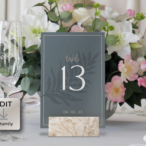 Formal Table Number - Etsy