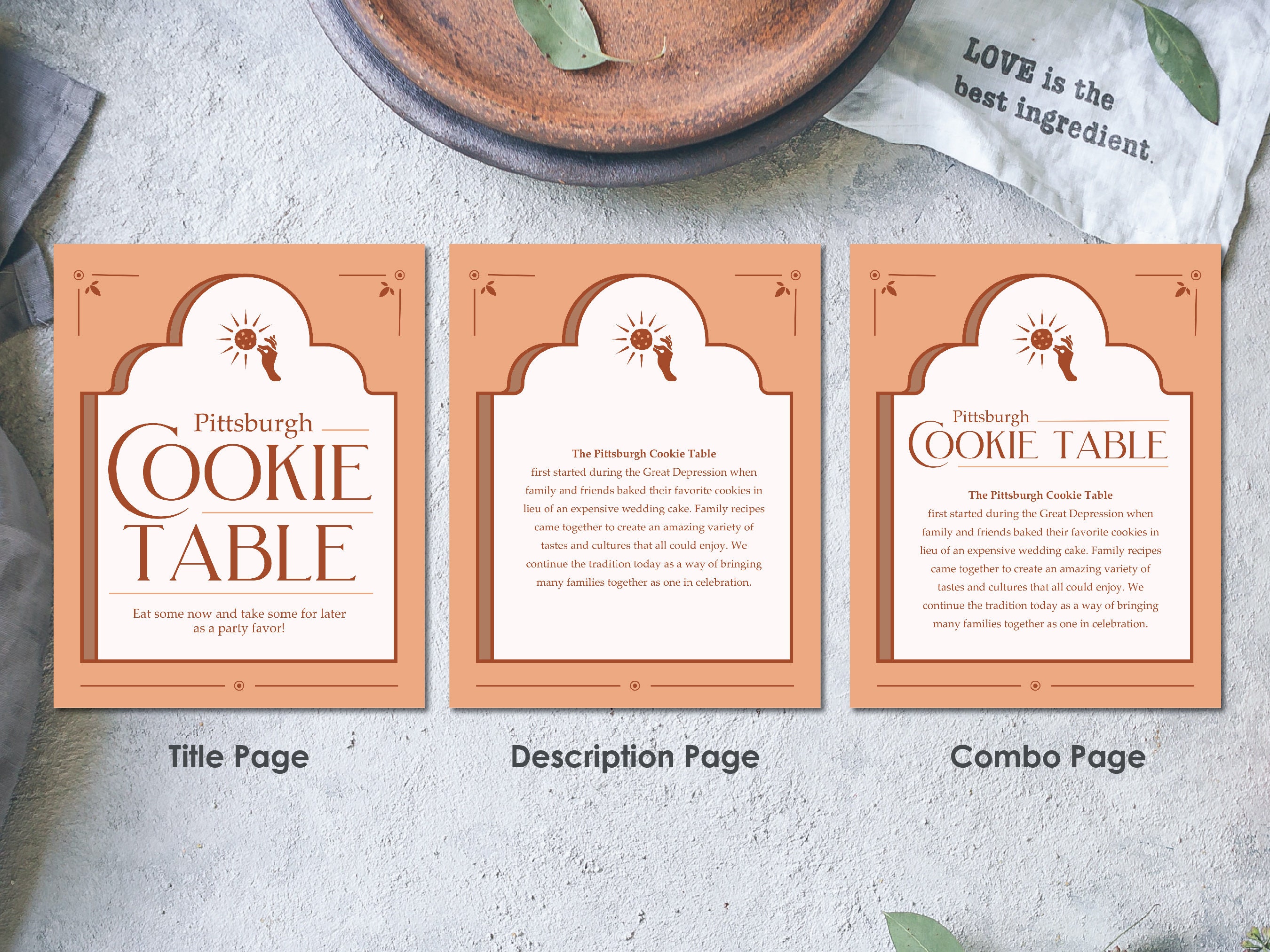 Pittsburgh Wedding Cookie Table Sign, Pittsburgh Wedding Tradition ...