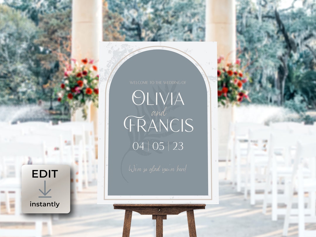 Wedding Welcome Sign Template, Boho Wedding Welcome Sign, Formal Event ...