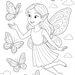 Enchanted Forest Fairy Coloring Book • 10 Printable A4 Line-art Pages ...