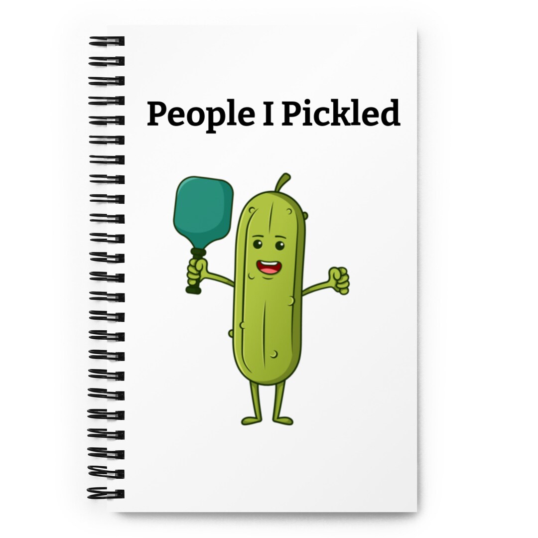 People I Pickled Pickleball Spiral Notebook - Etsy