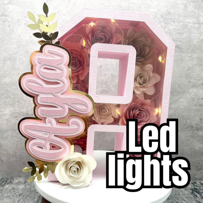 3d Letter With Led Lights, Personalized 3d Letter, Party Decor, 3d ...