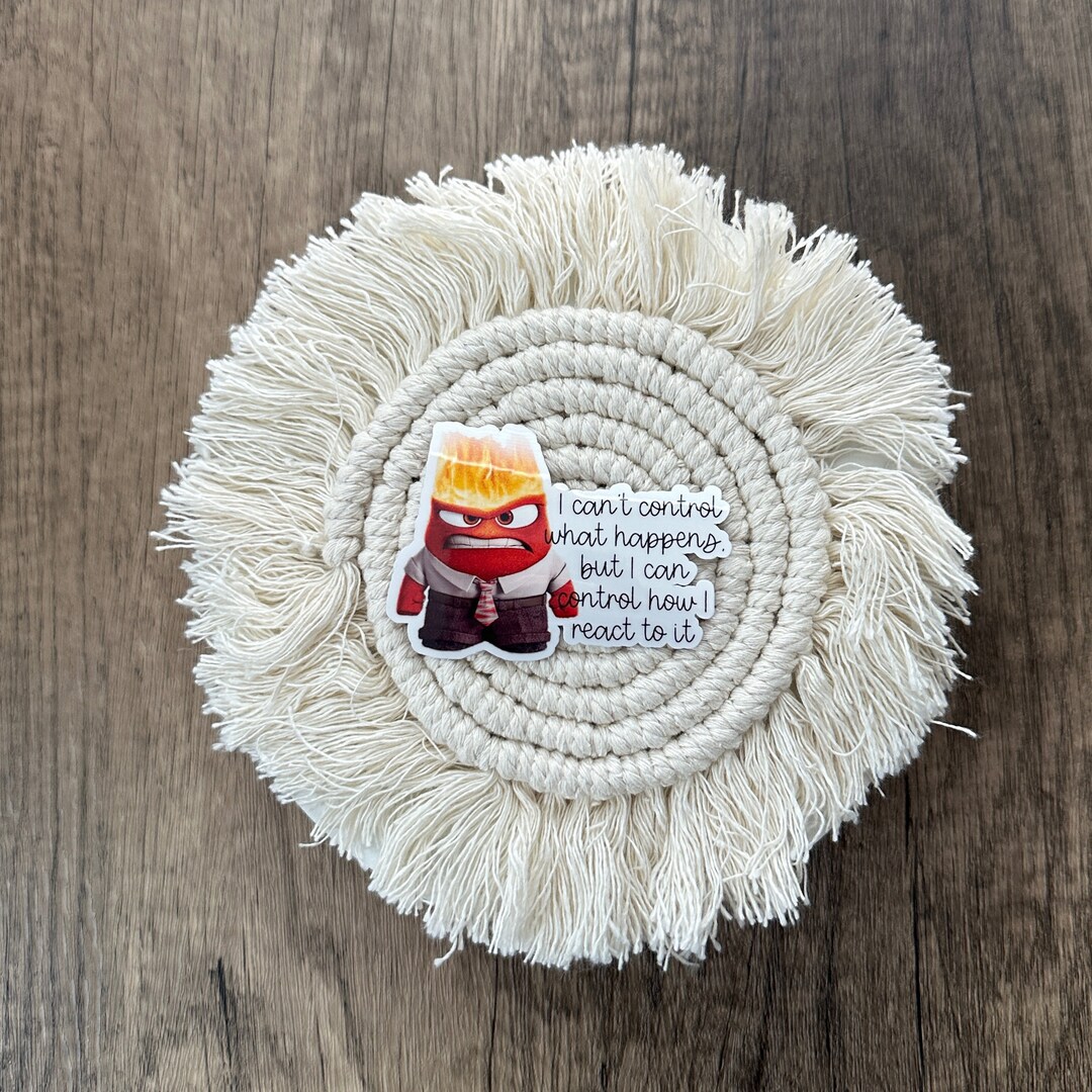 Inside Out Sticker, Anger Sticker, Emotion Control Sticker, Pixar ...