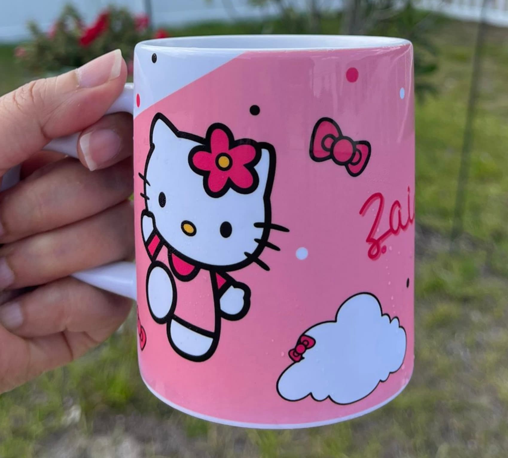 Hello Kitty Mug, Personalized Hello Kitty Mug, Personalized Coffee Mug ...