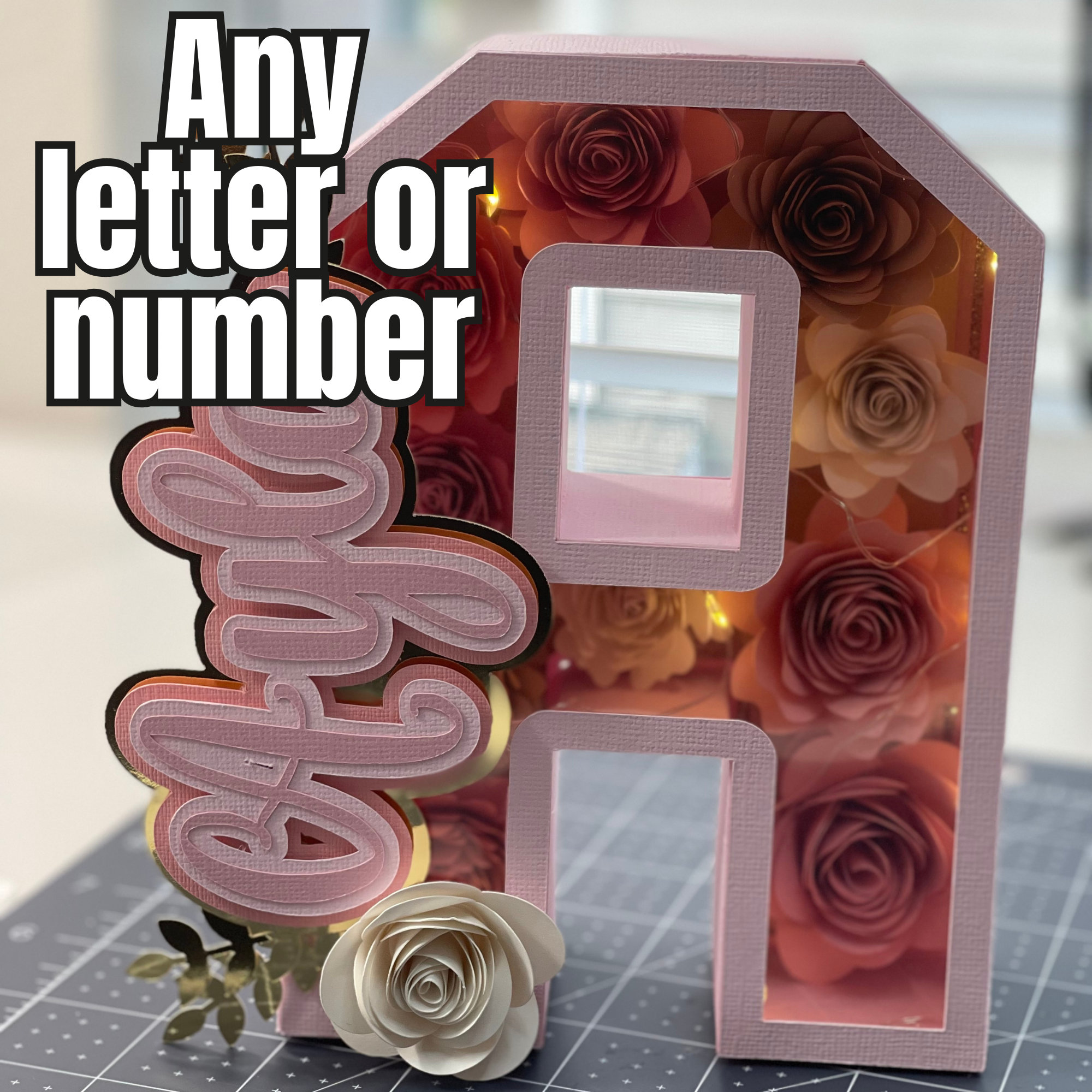 3d Letter With Led Lights, Personalized 3d Letter, Party Decor, 3d ...