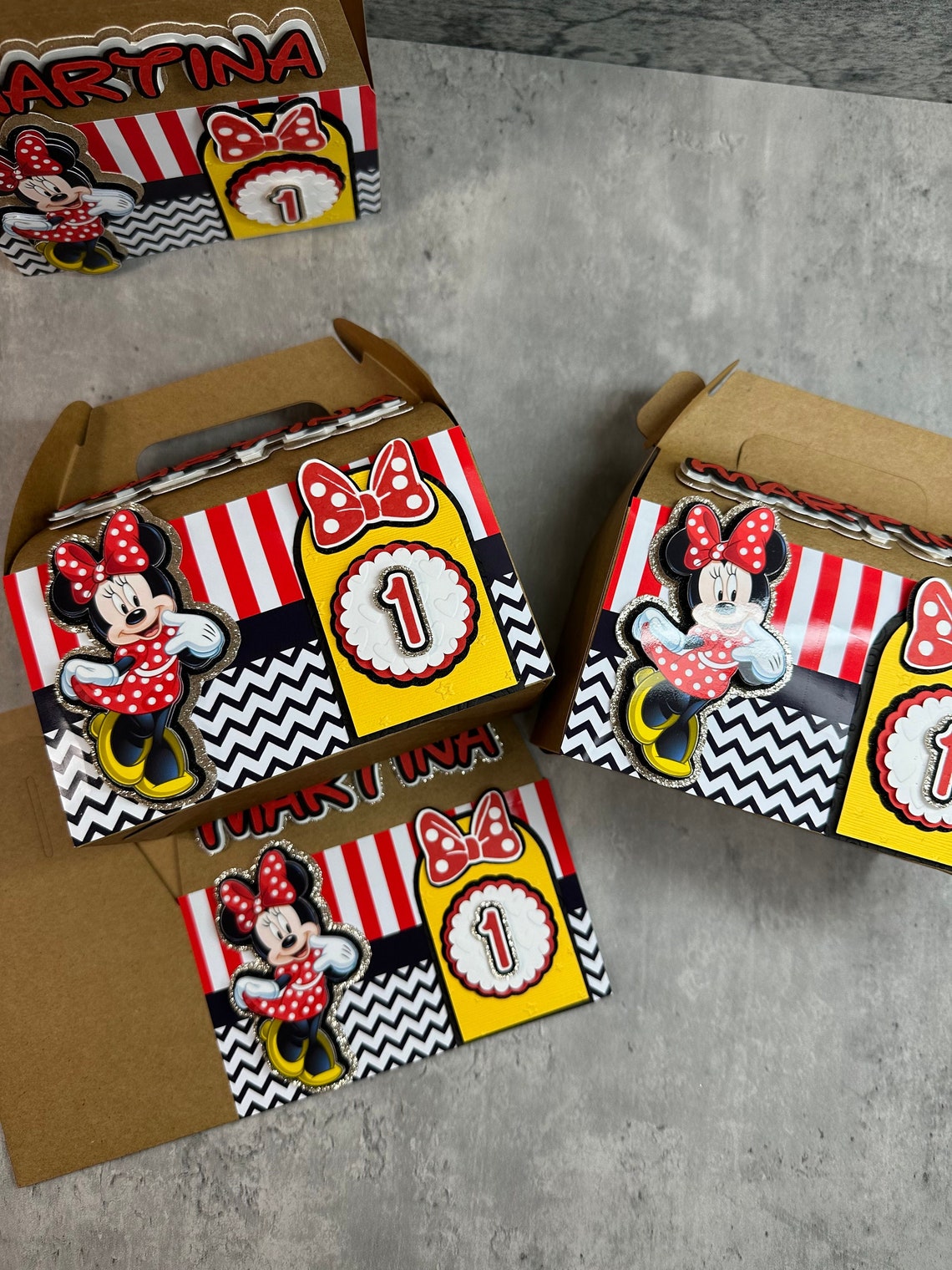 Minnie Mouse Favor Box Minnie Candy Box Favor Box Birthday - Etsy