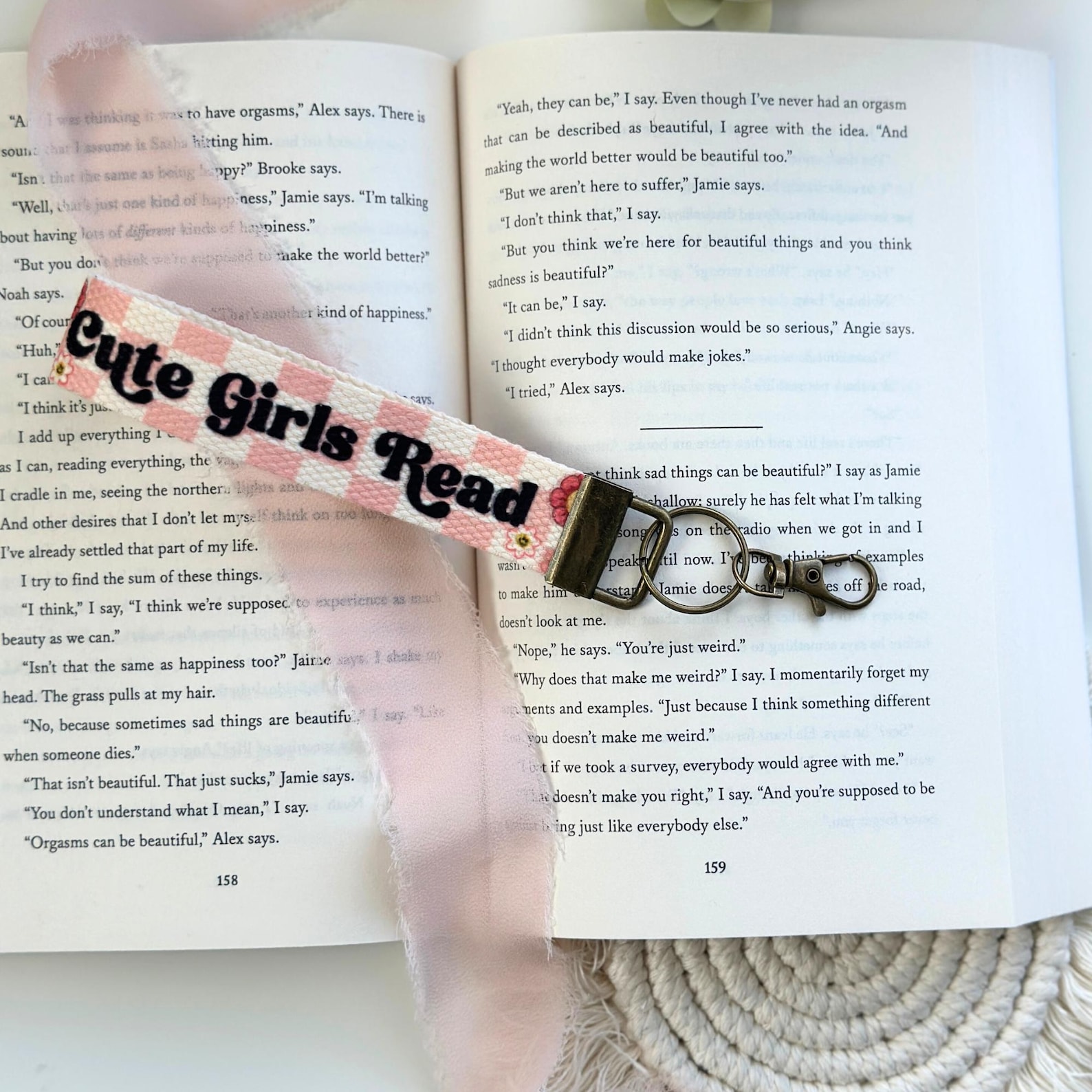 Book Lover Wristlet Keychain, Bookish Gifts - Etsy