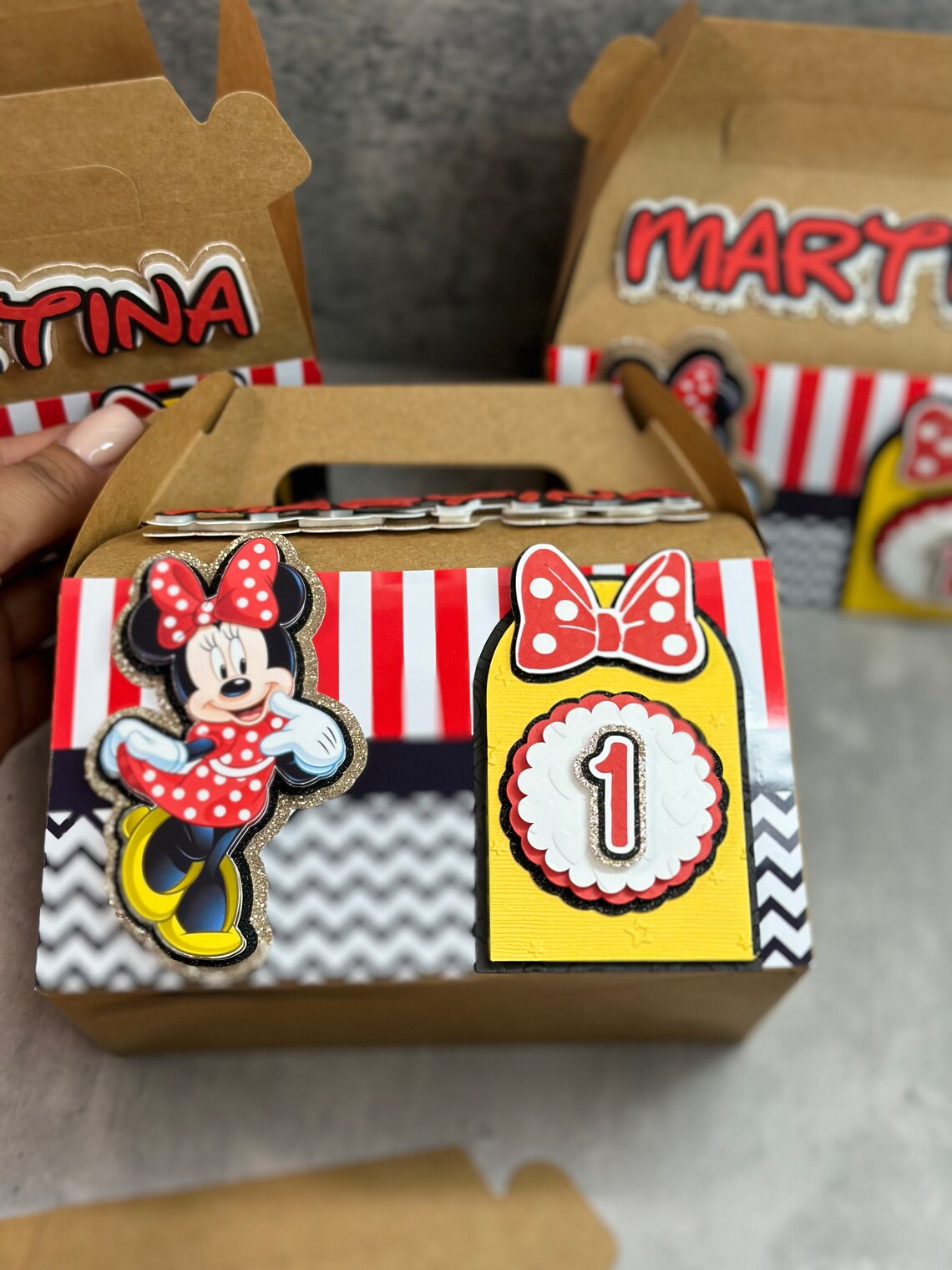 Minnie Mouse Favor Box Minnie Candy Box Favor Box Birthday - Etsy