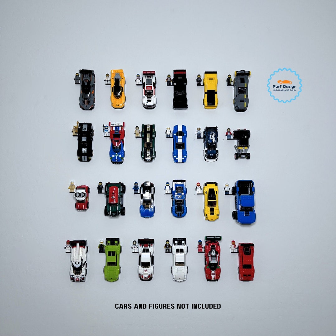 Wall Mount for Brick Cars and Figure; the Original (6-stud Wide; 2015 ...