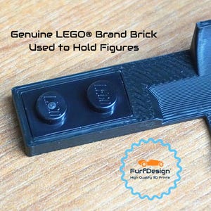 Furfdesign Starting Grid Lines AND Wall Mounts for Brick Race Cars; 8 ...