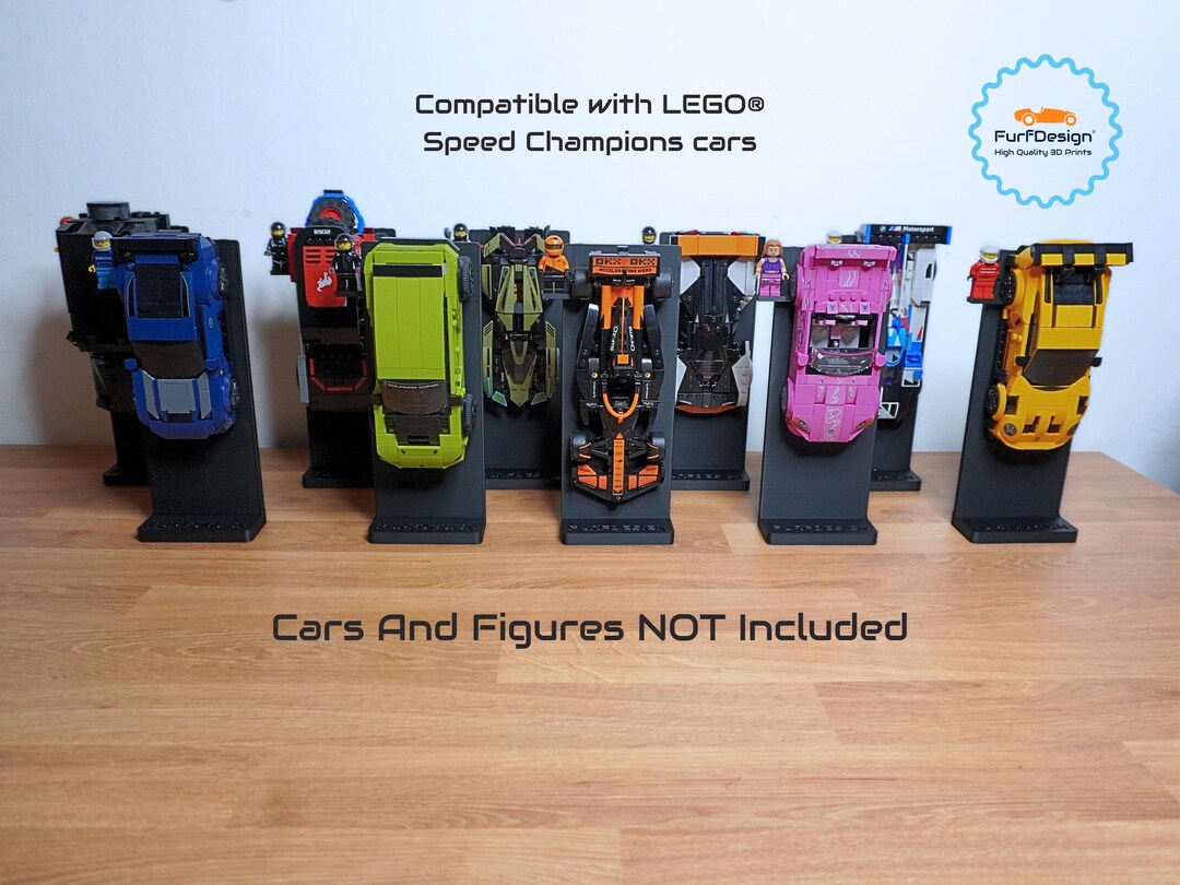 Furfdesign Desk/shelf Display for Speed Champions Brick Cars and ...