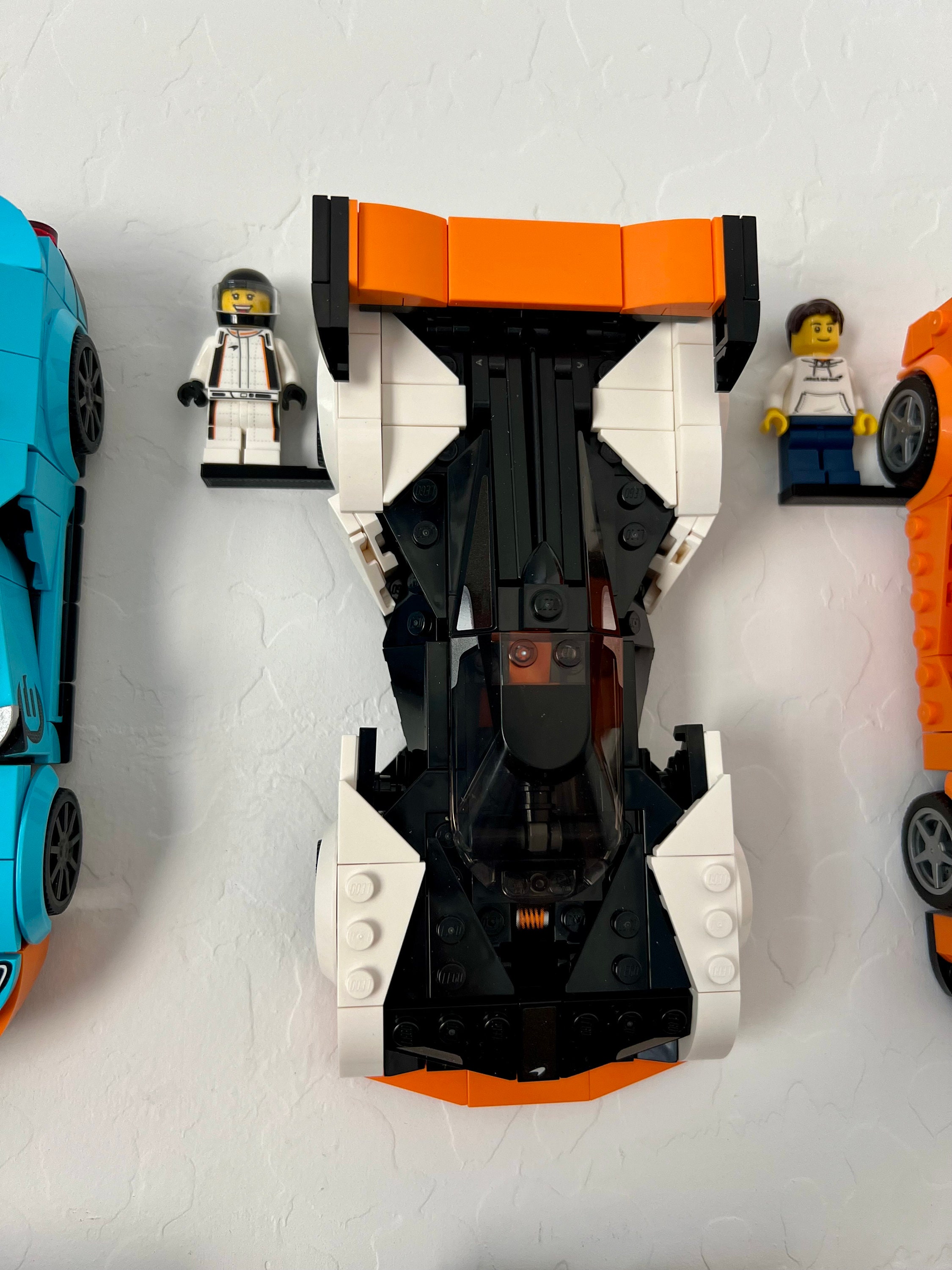 Wall Mount for Brick Cars and Figure (8-stud wide; 2020-Now)