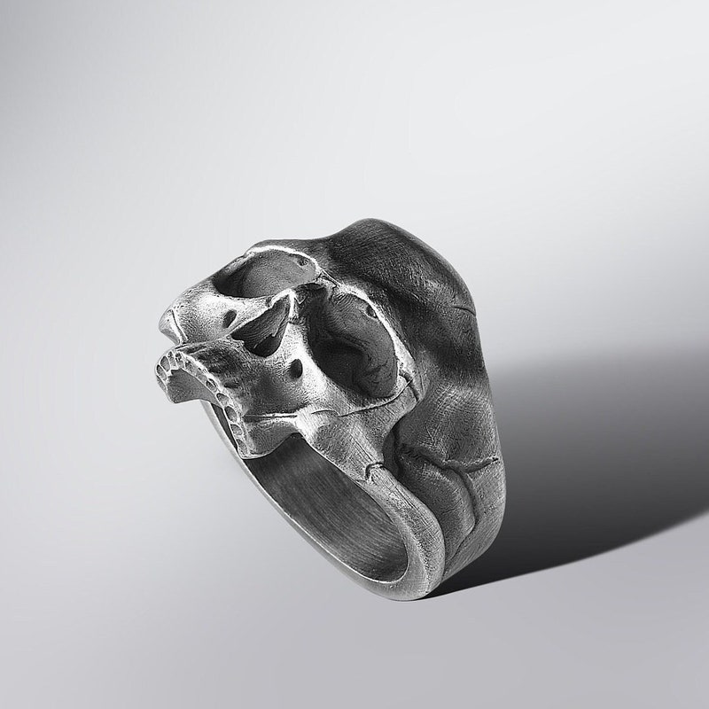 Mens Skull Ring - Etsy