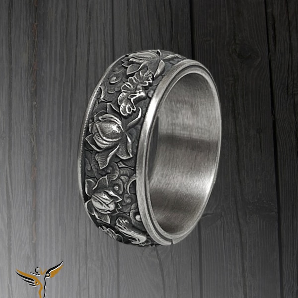 Lotus Flower Ring - Etsy