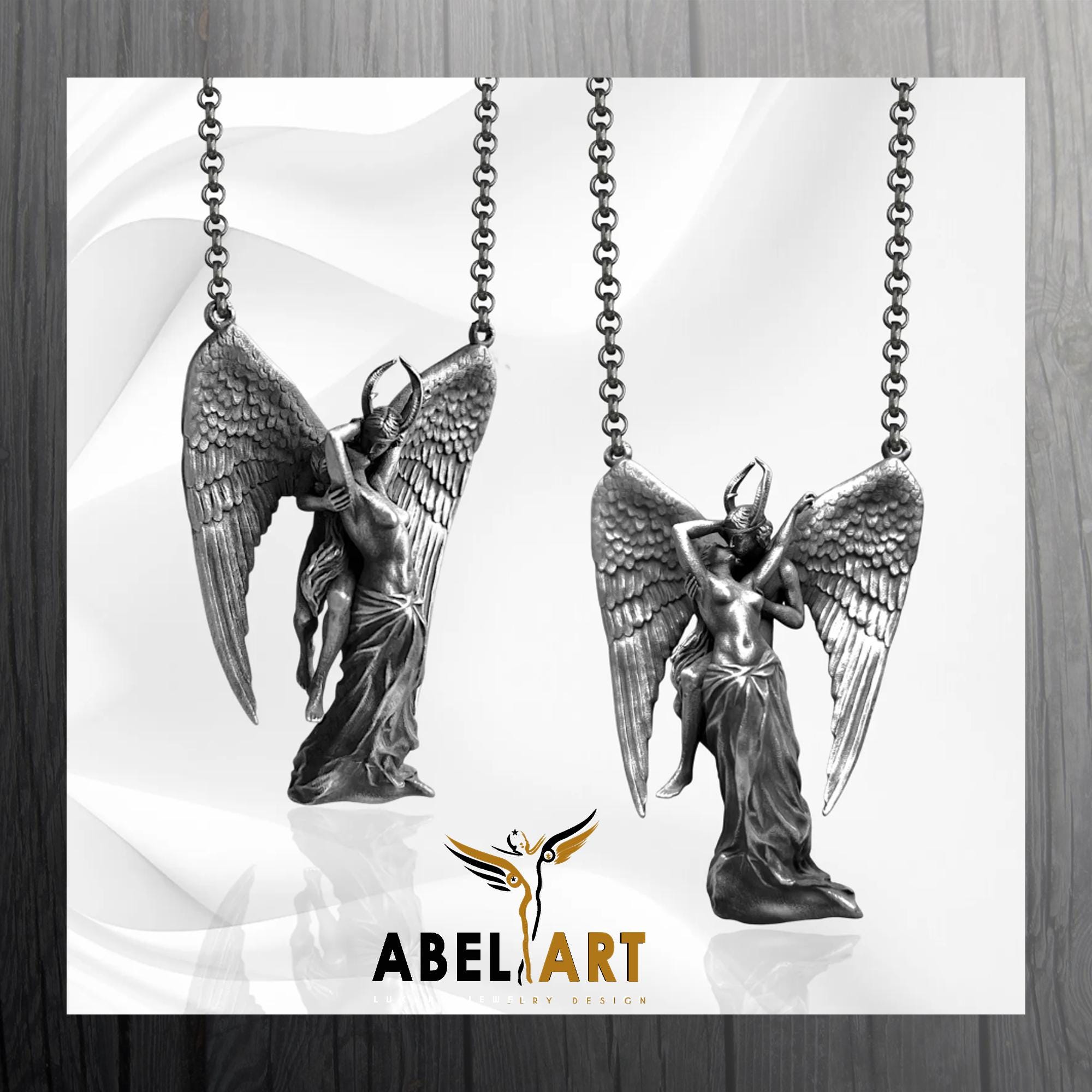 Angel and Demon Embrace – Symbolic Fantasy Jewelry, Duality ...