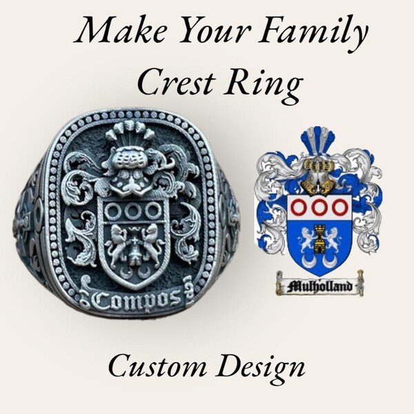 Family Crest Ring - Etsy