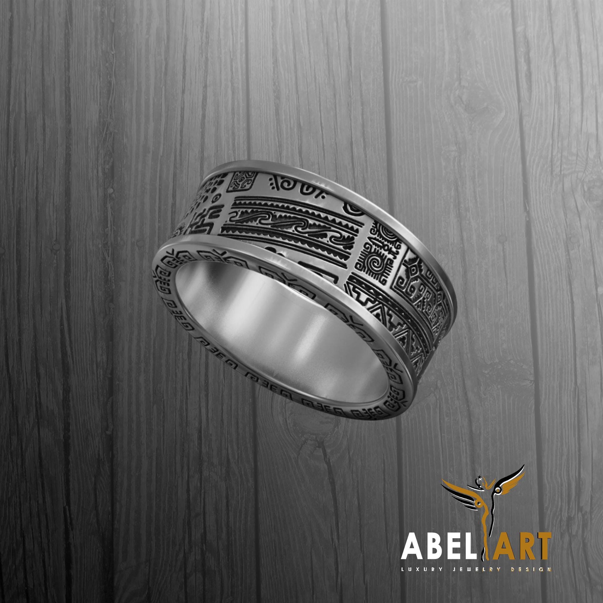 Samoan Maori Ring: Sterling Silver Tribal Wedding Band - Etsy