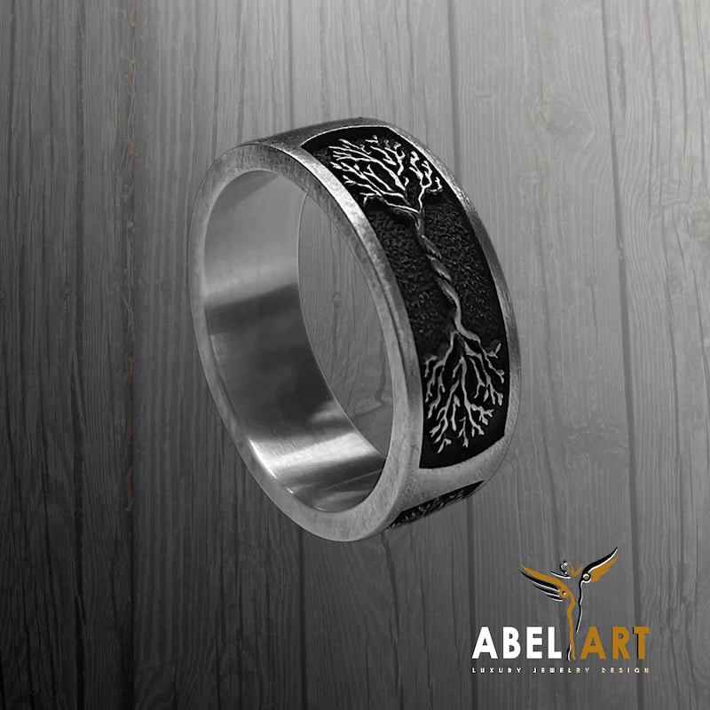 Tree Signet Ring - Etsy