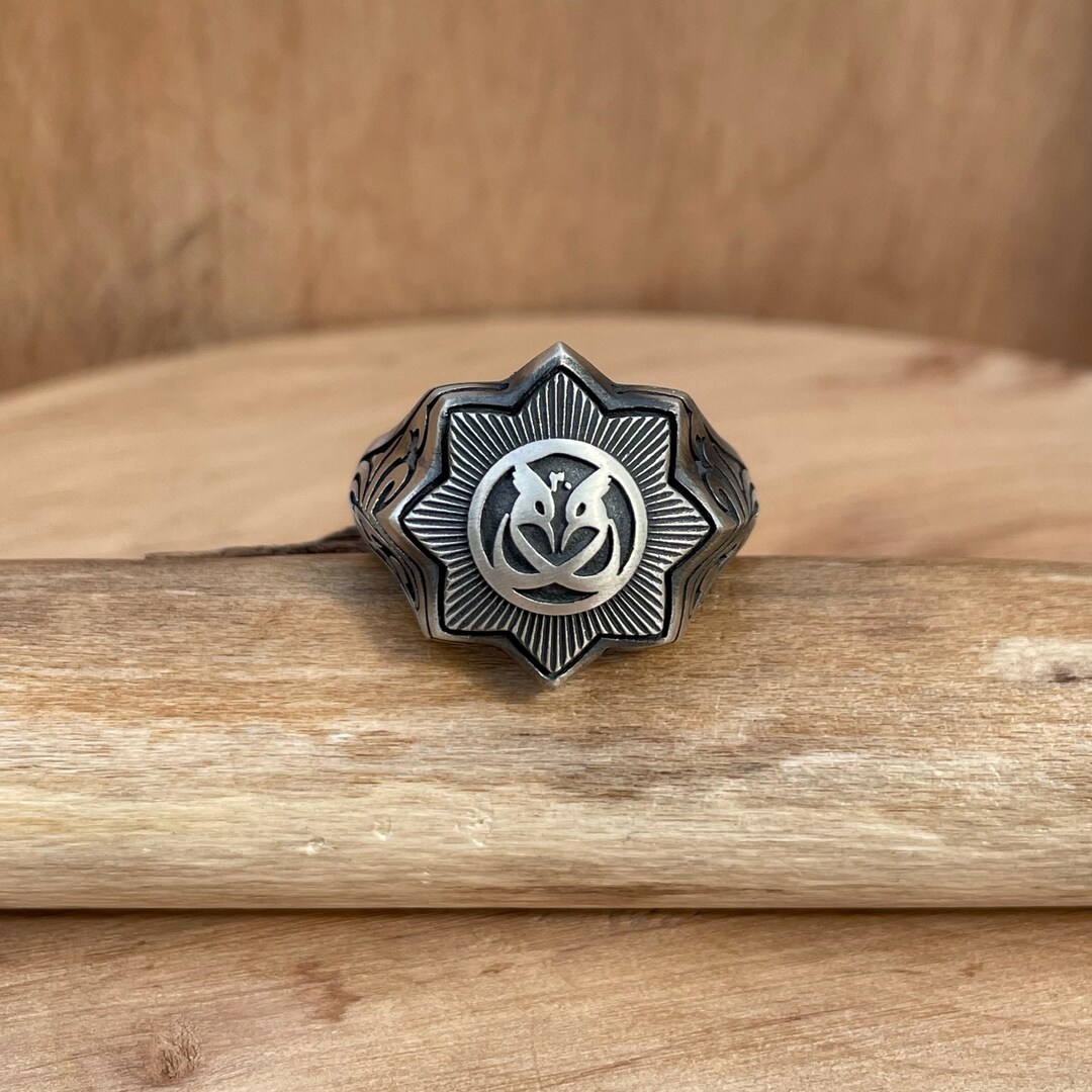 Hud Hud Bird 925 Sterling Silver Oxide Men's Ring Men - Etsy