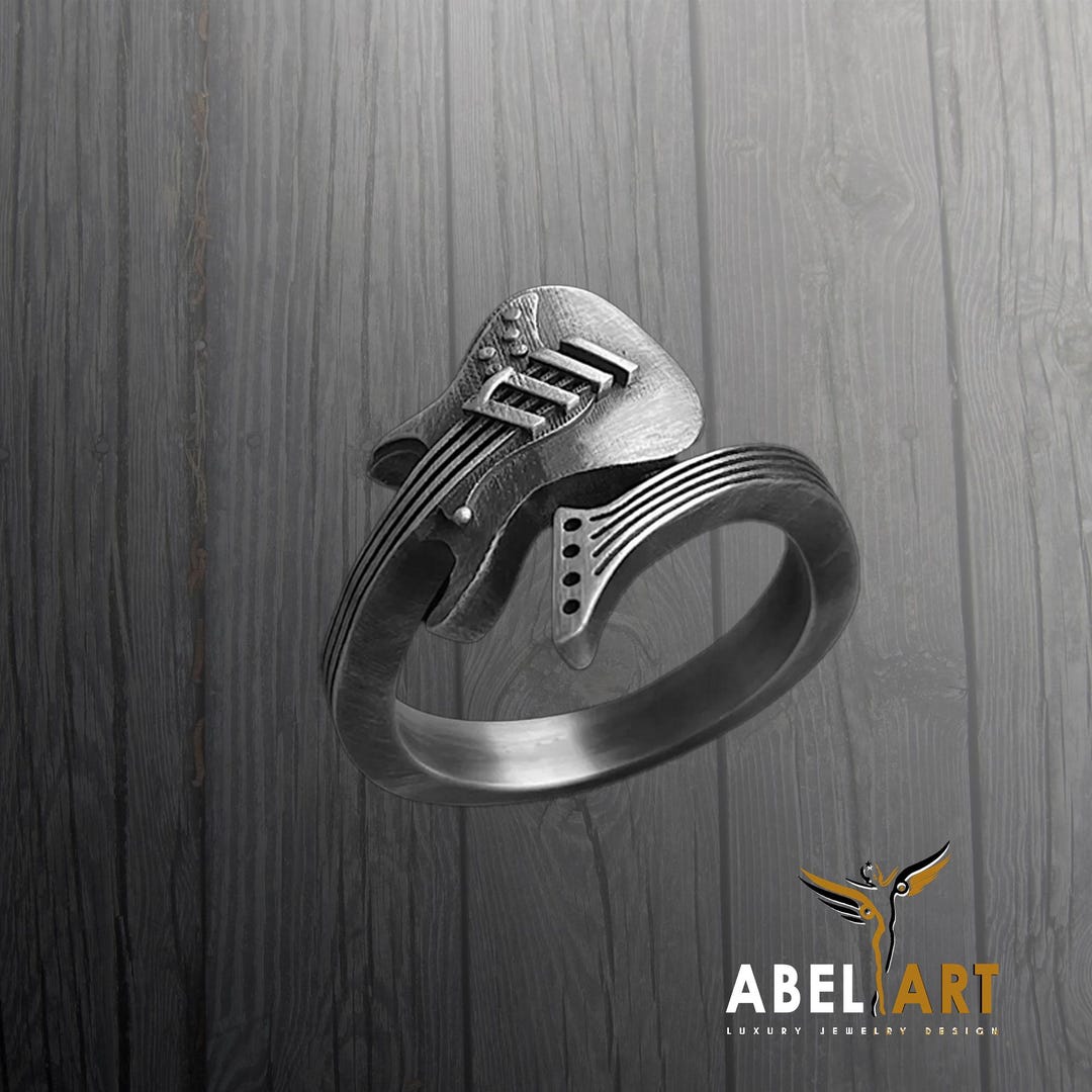 Bass Guitar Ring,acoustic Guitar Ring,instrument Ring,rock and Roll ...