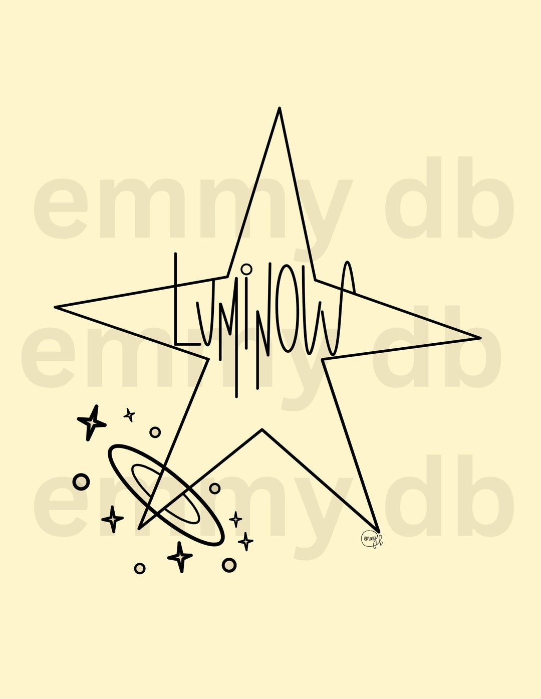 LUMINOUS Drawing - Etsy