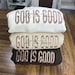 Embroidered 'god is Good' Sweatshirt: Christian Unisex Hoodie - Etsy