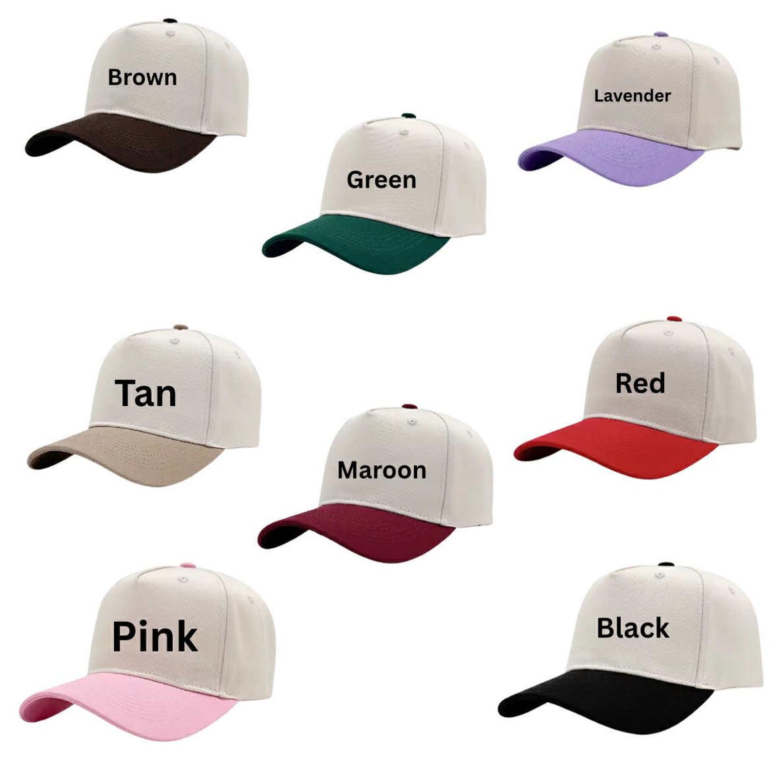Custom Embroidered Two-tone 5-panel Cap: "i'm Literally Just a Girl" - Etsy