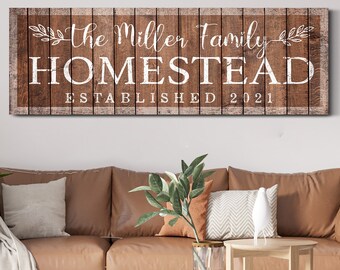 Large Rustic Family Sign - Etsy