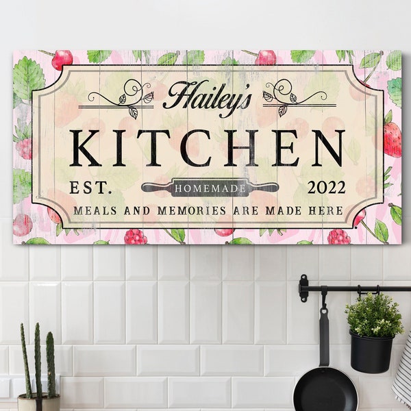 Personalized Kitchen Signs - Etsy