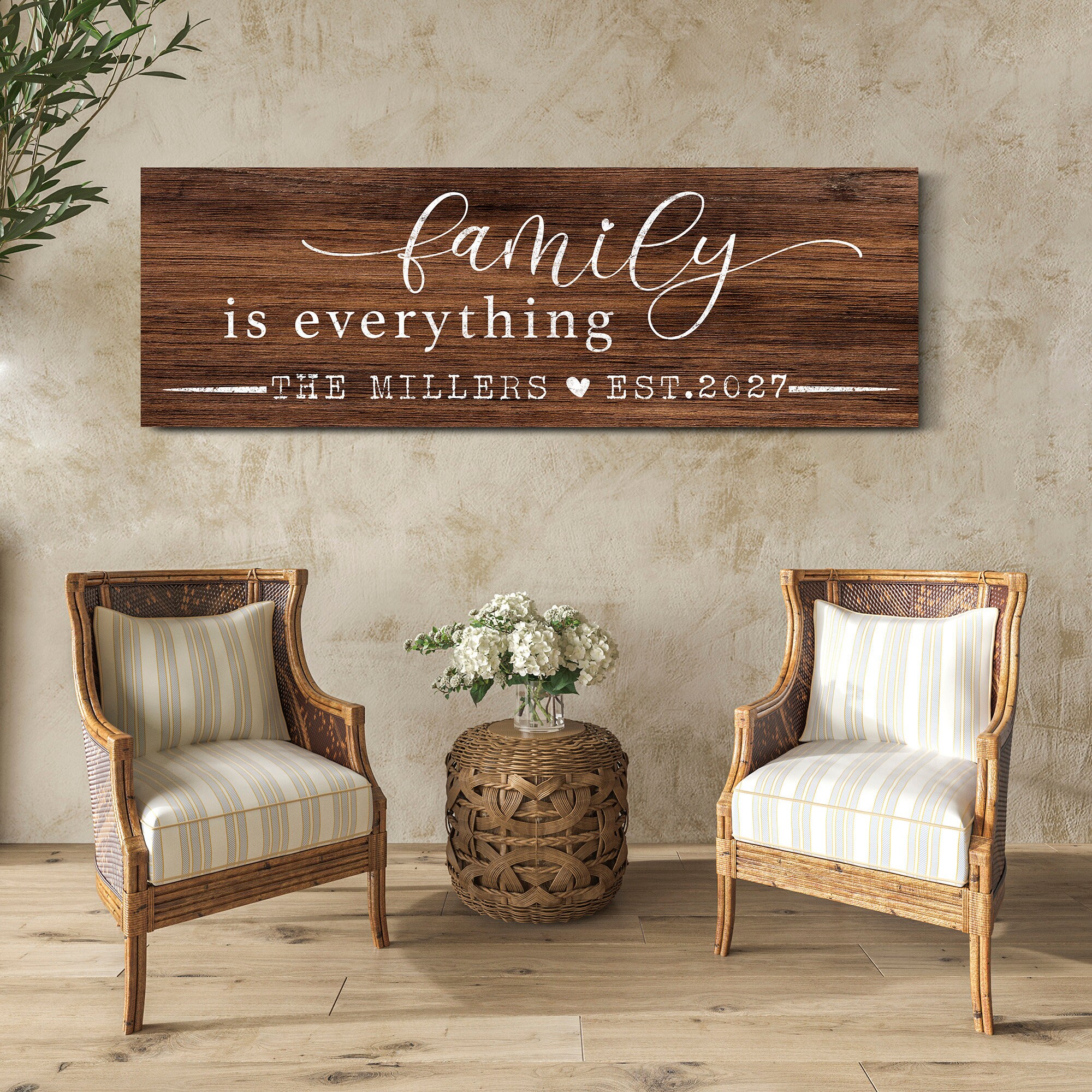 Personalized Family is Everything Sign With Family Name Dining Room ...