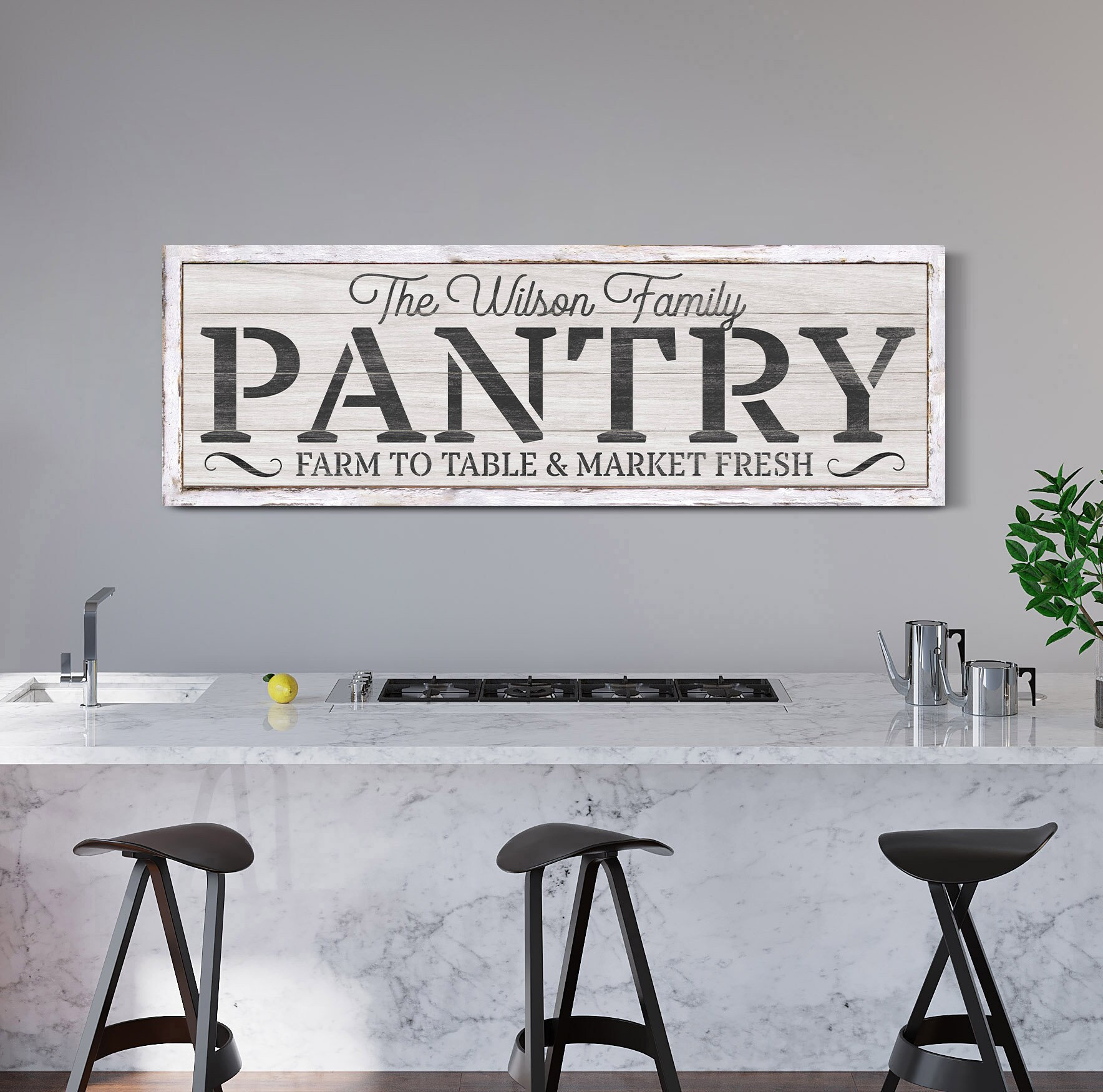 Personalized Pantry Signs Custom Family Name Pantry Sign - Etsy