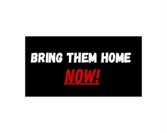 Bring Them Home NOW Blue Star of David Cut Out Shape Sticker. Support ...