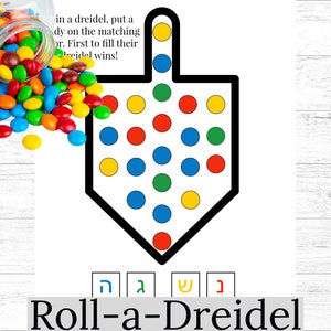 Printable Hanukkah Dreidel Game - Etsy