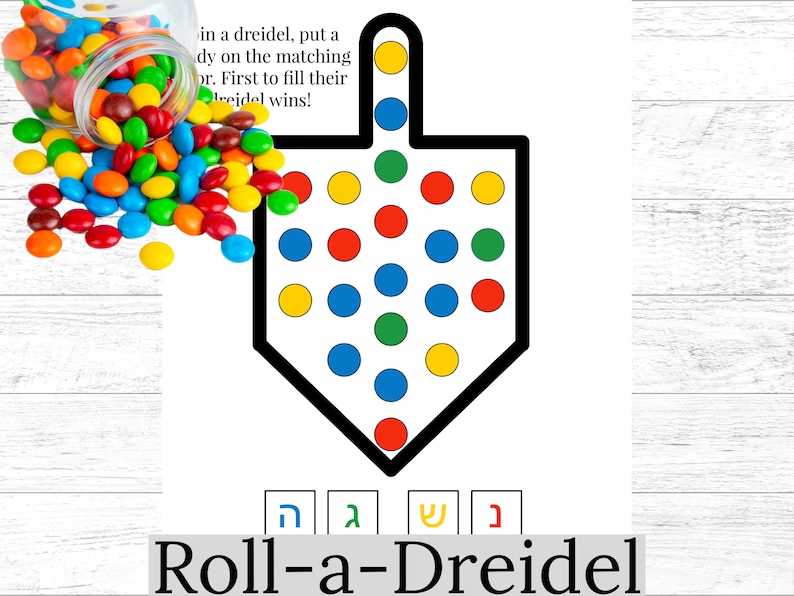 Printable Hanukkah Dreidel Game - Etsy