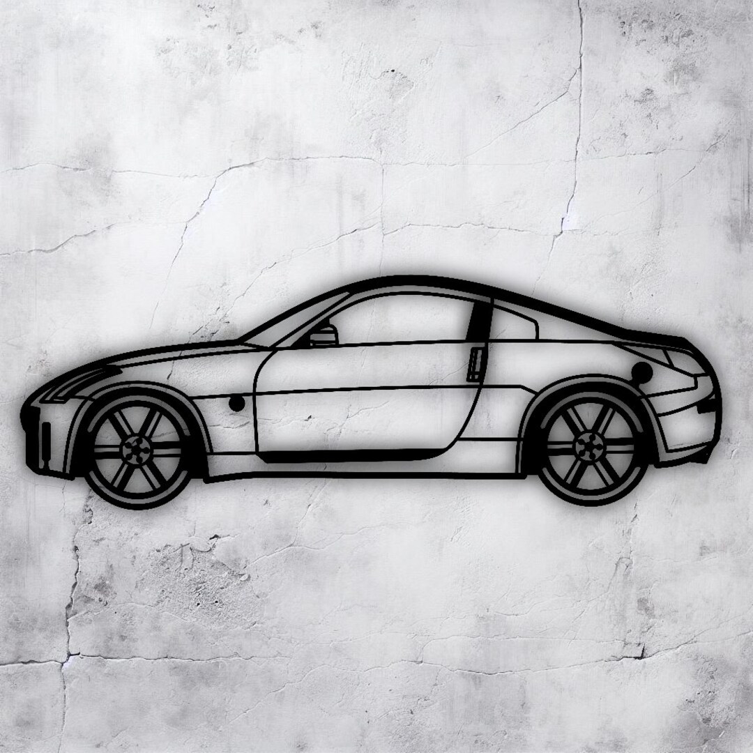 2003 Nissan 350Z Metal Wall Art Automotive Signs Car Gifts for Him Car ...