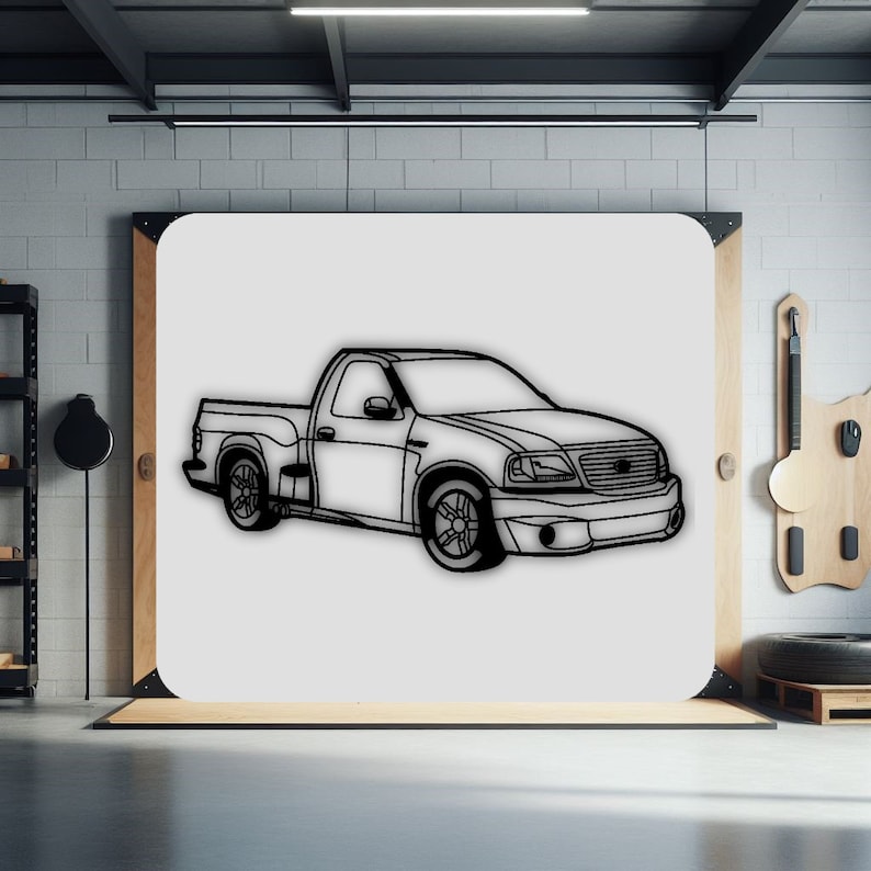 Ford Lightning Metal Wall Art | Automotive Signs | Car Gifts for Him ...