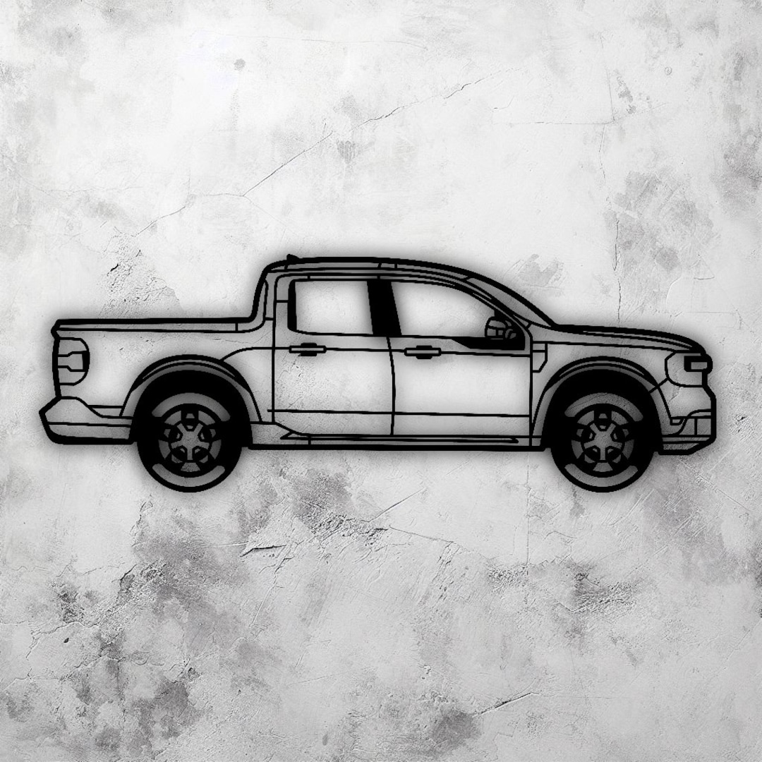 Ford Maverick Silhouette Metal Wall Art | Car Guy Gift | Automotive ...