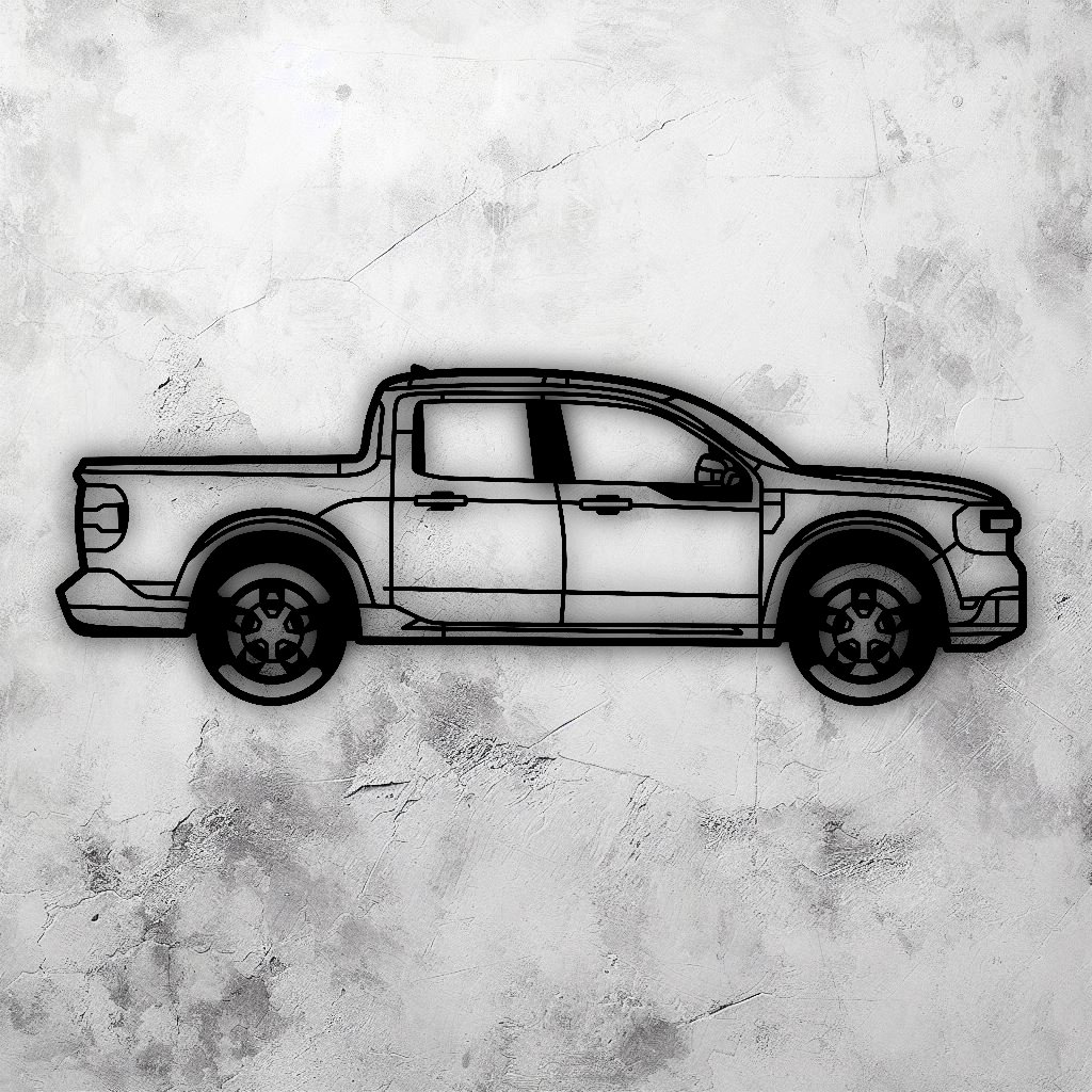 Ford Maverick Silhouette Metal Wall Art | Car Guy Gift | Automotive ...