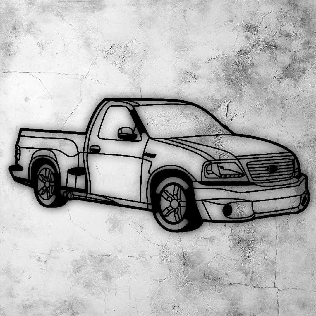 Ford Lightning Metal Wall Art | Automotive Signs | Car Gifts for Him ...
