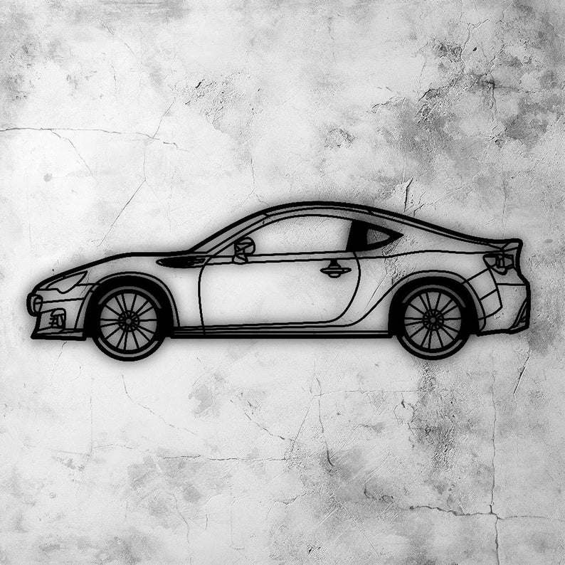 Subaru BRZ Metal Wall Art | Automotive Signs | Car Gifts for Him | Car ...