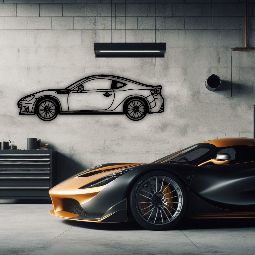 Subaru BRZ Metal Wall Art | Automotive Signs | Car Gifts for Him | Car ...