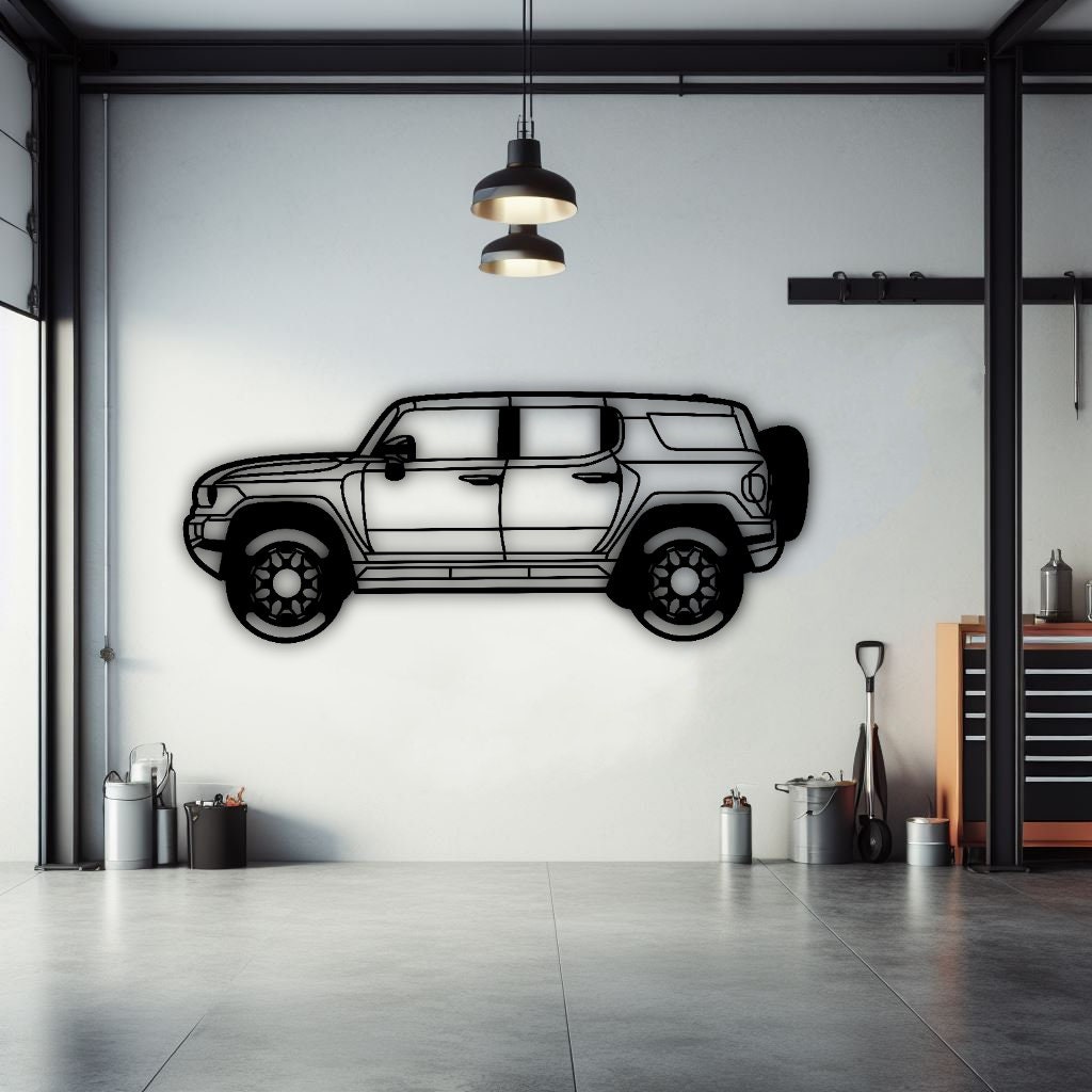 GMC Hummer EV Silhouette Metal Wall Art Car Guy Gift Automotive Wall ...
