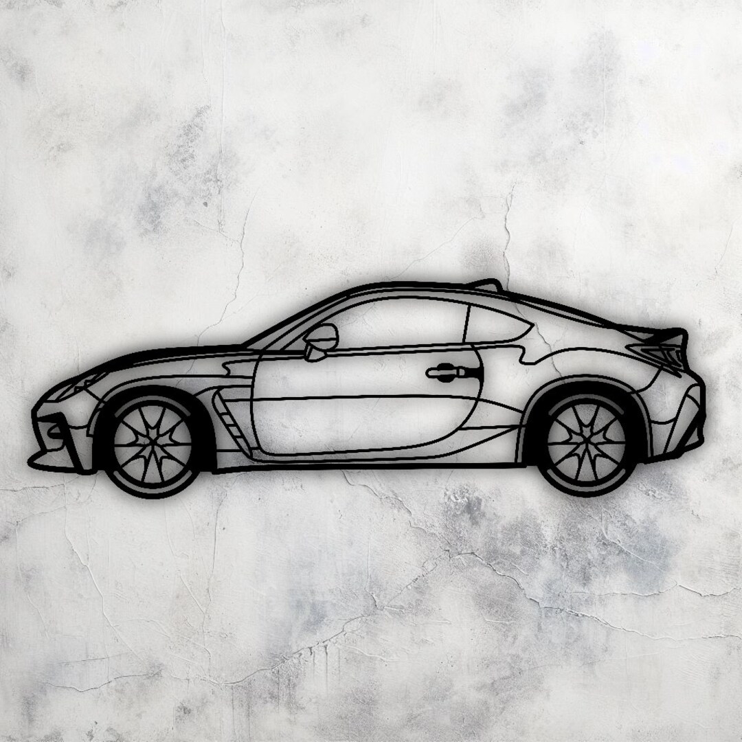 Toyota GR86 Metal Wall Art: Automotive Garage Decor - Etsy