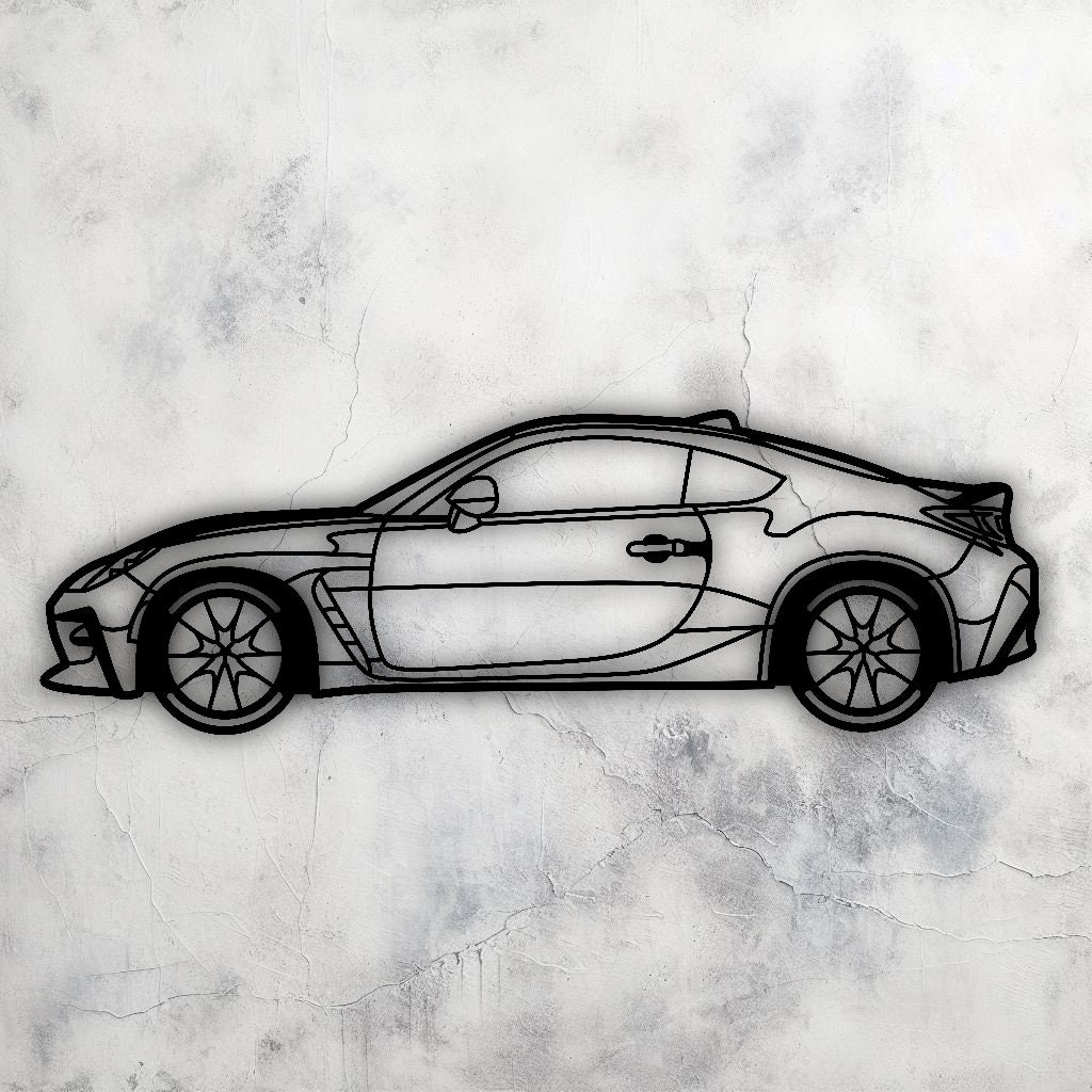 Toyota GR86 Metal Wall Art: Automotive Garage Decor - Etsy