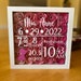 Baby Birth Stats Flower Shadow Box - Etsy